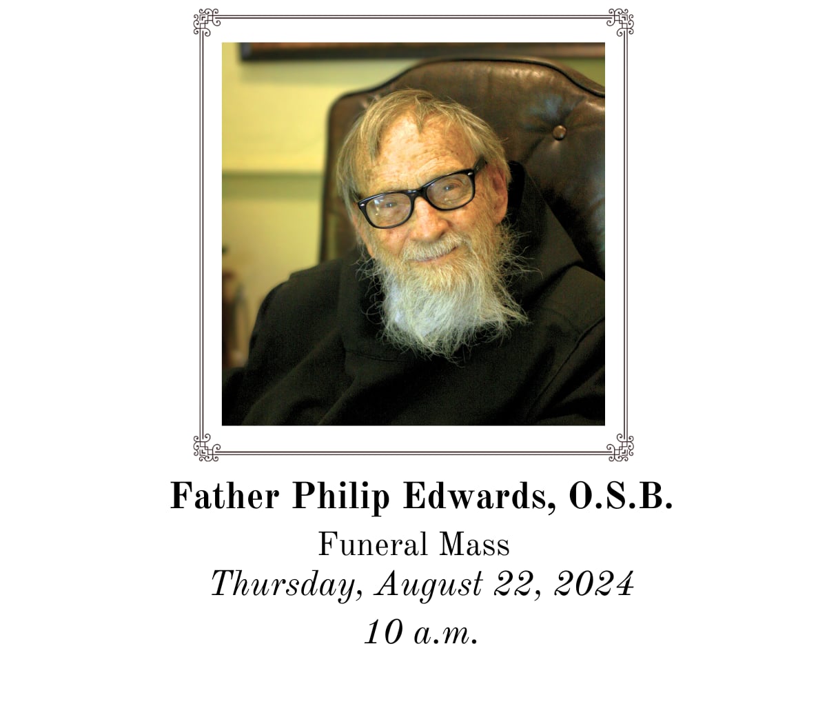 Funeral Mass Father Philip Edwards, O.S.B.