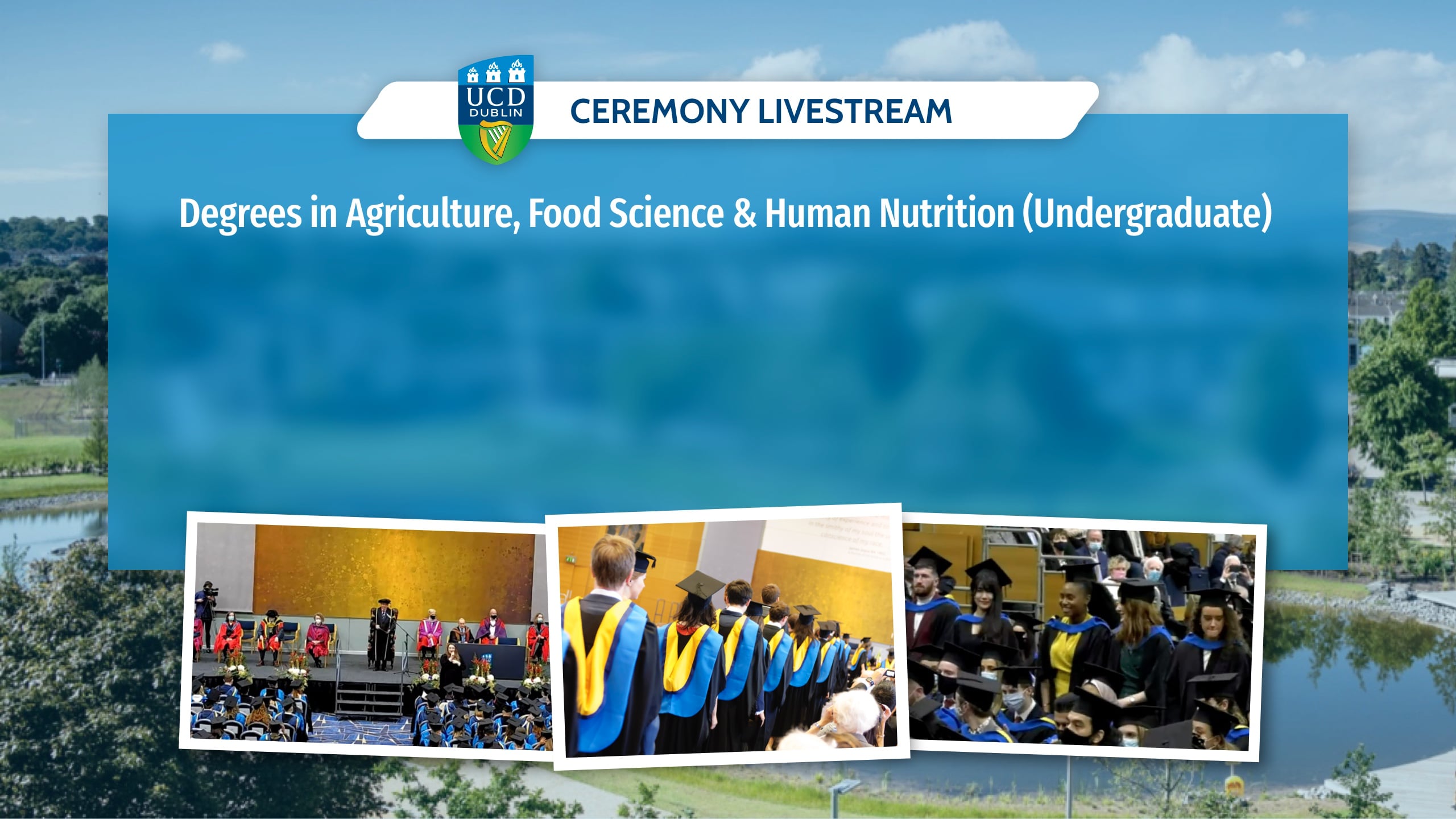 UCD Monday 2/9/24 11.30am. Degrees in Agriculture, Food Science & Human ...