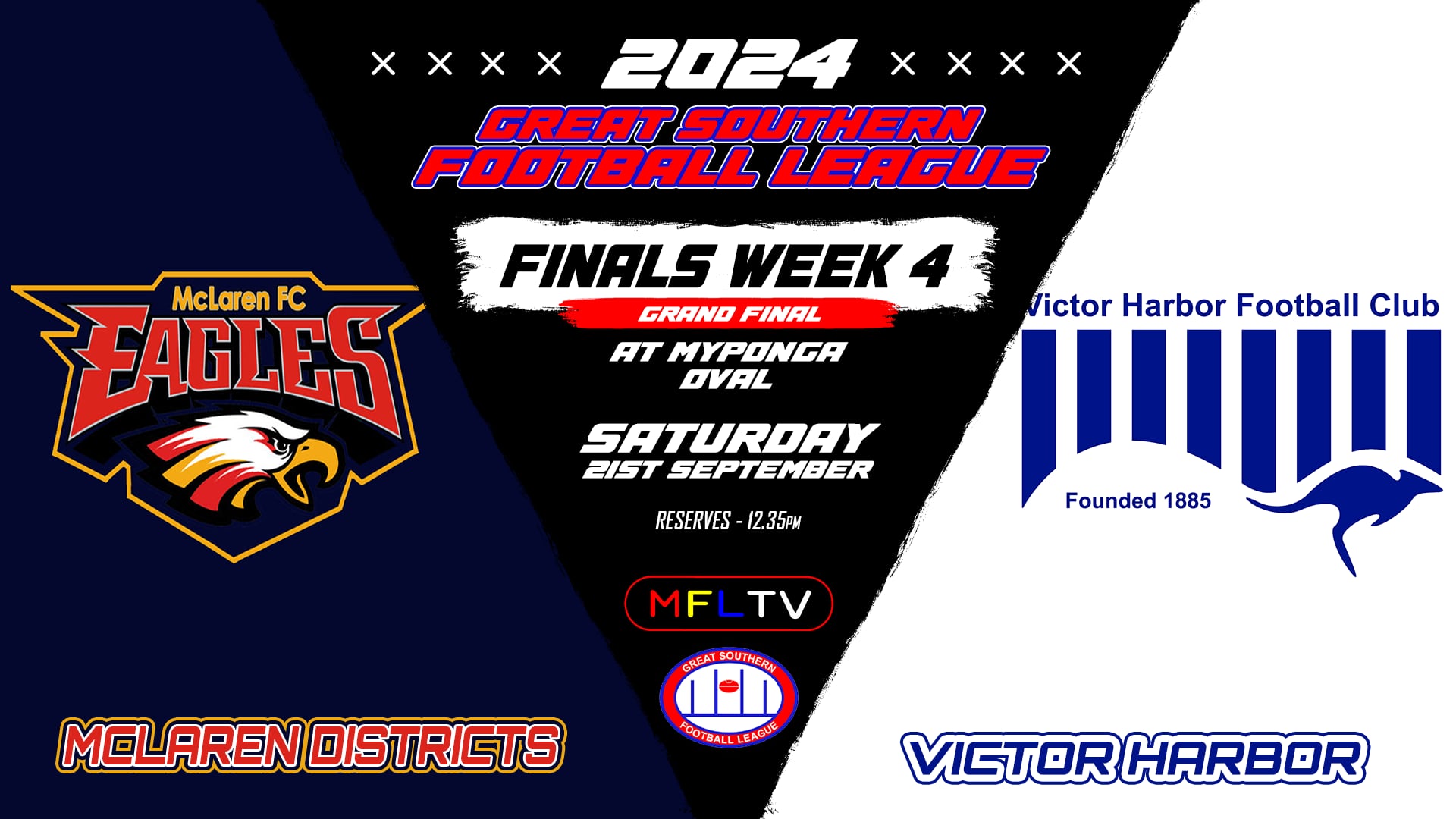 GSFL - Grand Final - Reserves - McLaren Districts Vs Victor Harbor At ...
