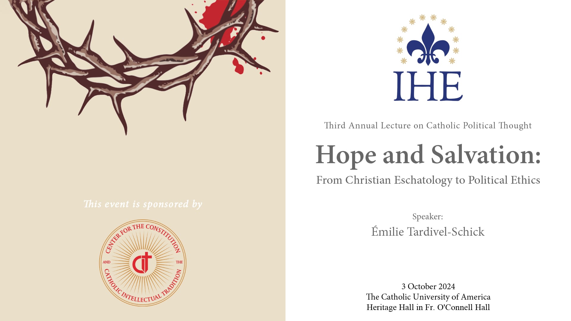 Hope and Salvation: From Christian Eschatology to Political Ethics
