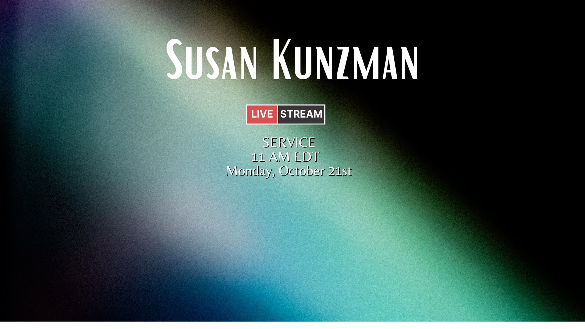 Susan Kunzman Service