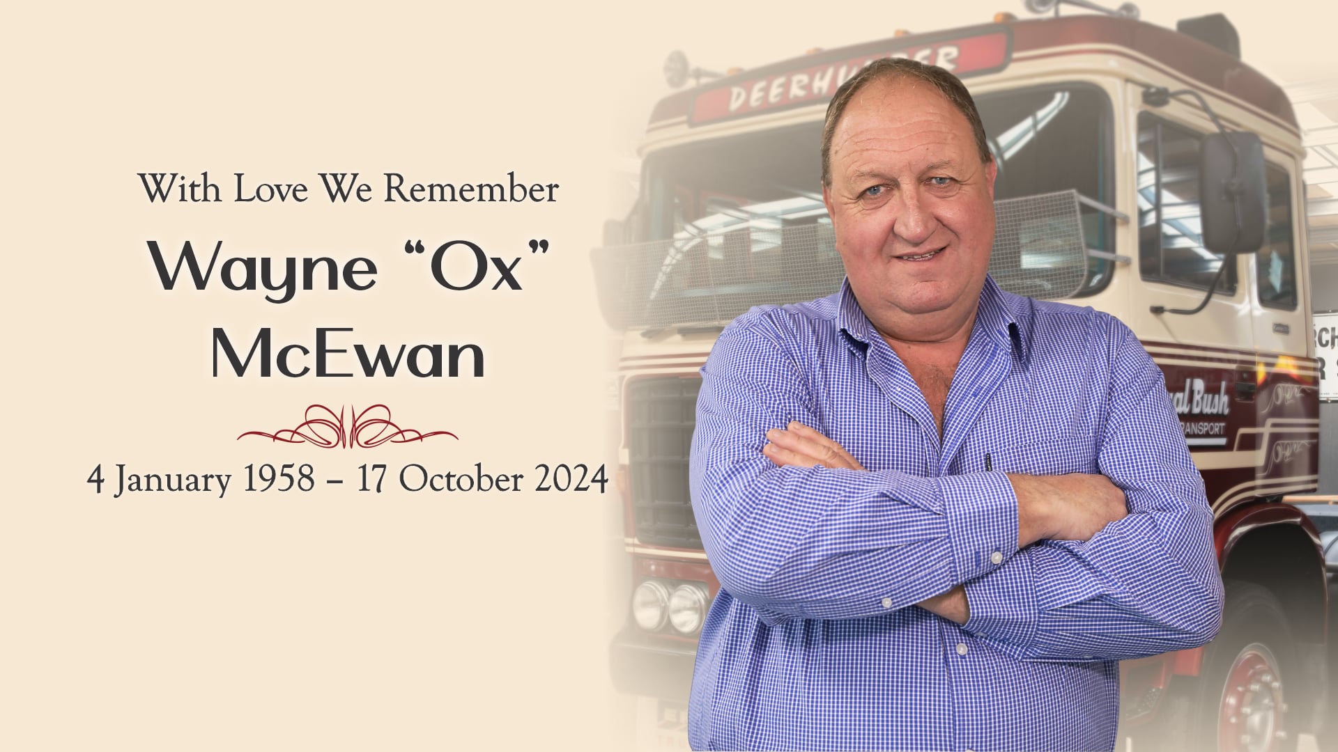 Wayne McEwan Funeral Service