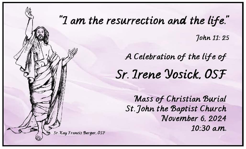Funeral Mass - Sister Irene Yosick