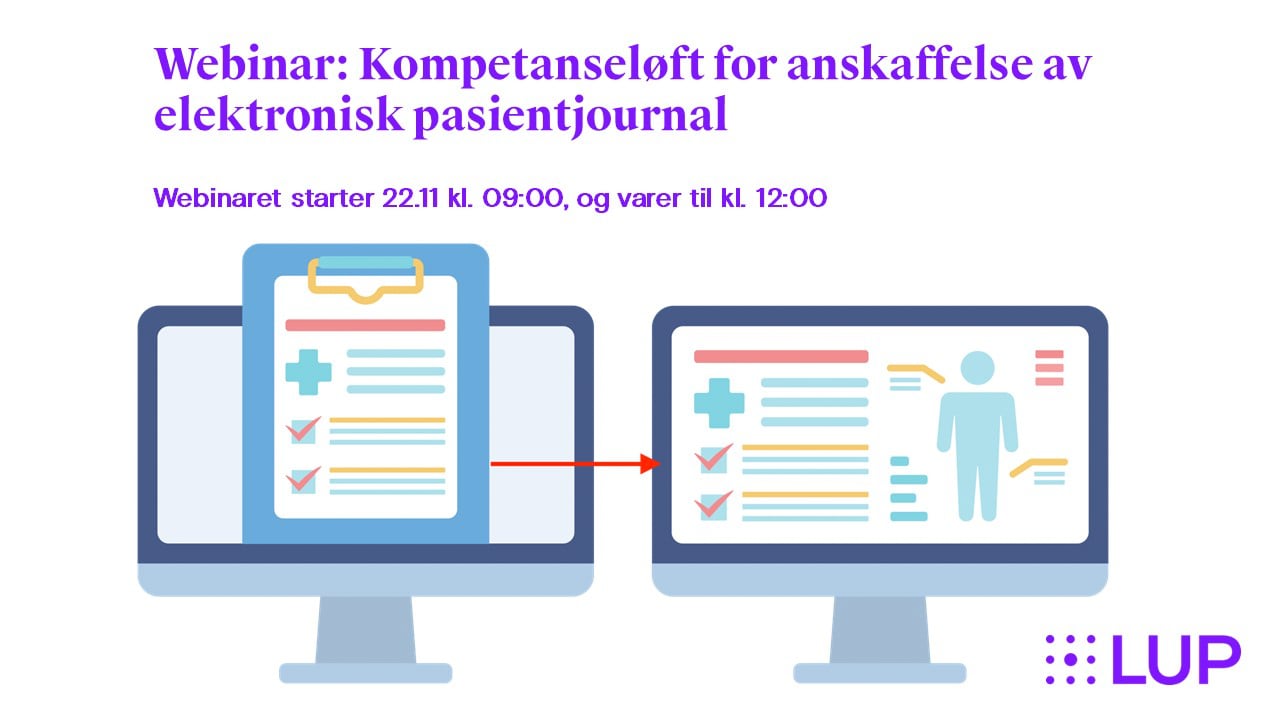 Webinar: Kompetanseløft for anskaffelse av elektronisk pasientjournal