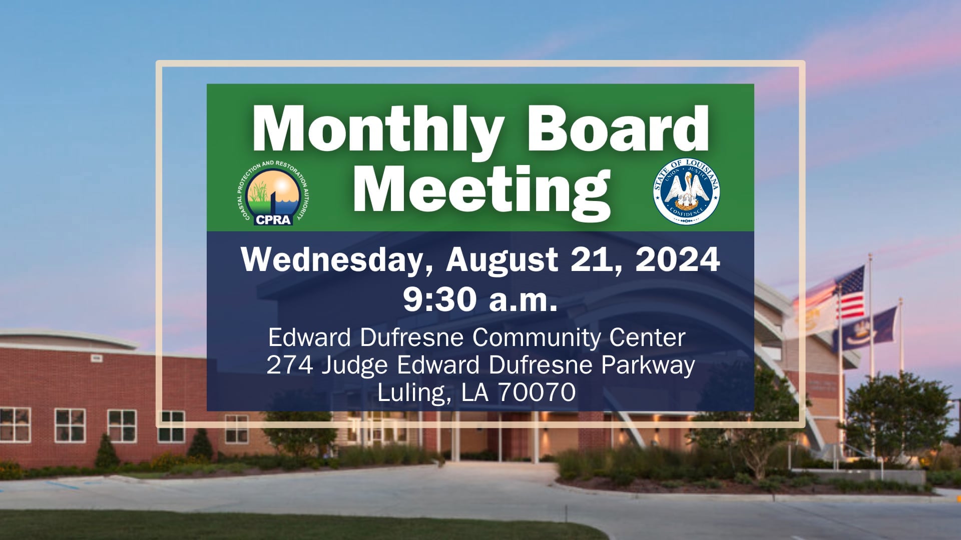 CPRA November 2024 Board Meeting