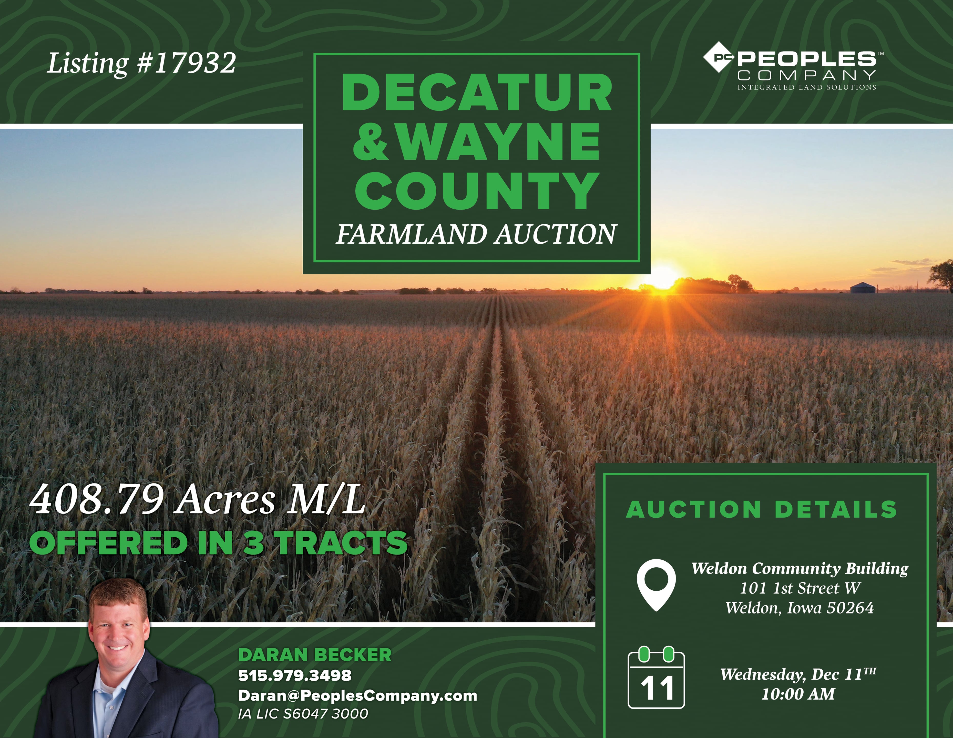 Decatur & Wayne Co. Auction - Dec. 11