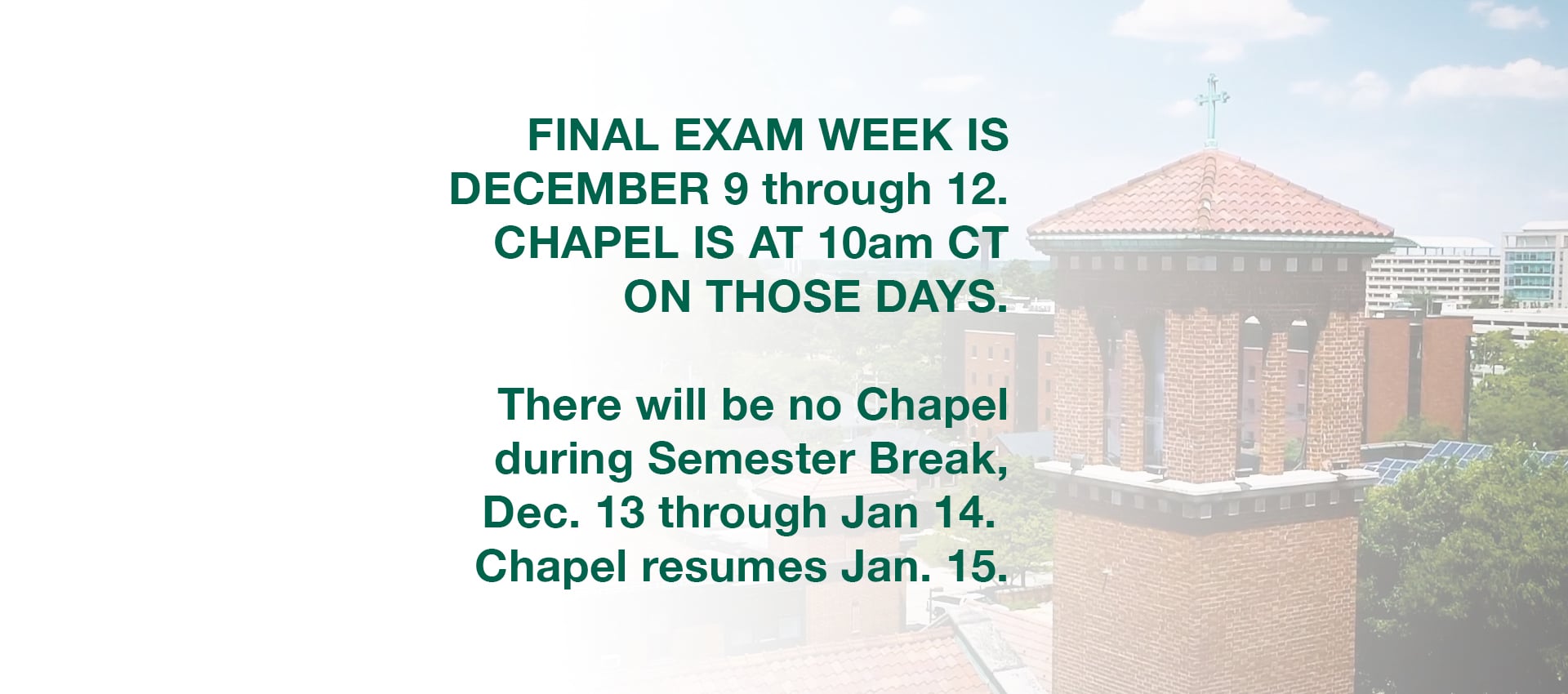WLC Daily Chapel Service