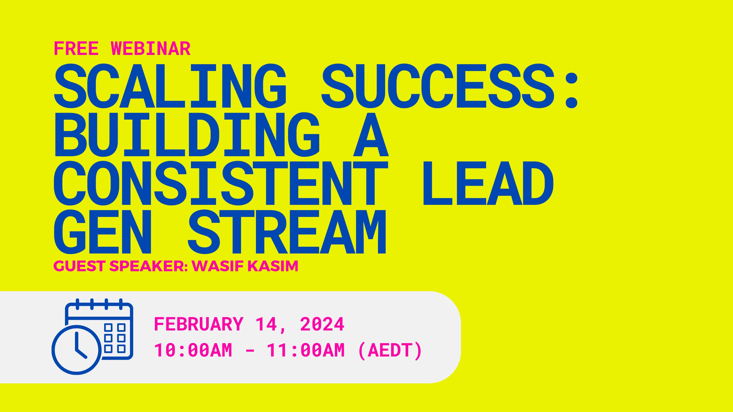 Scaling Success: Building a Consistent Lead Gen Stream