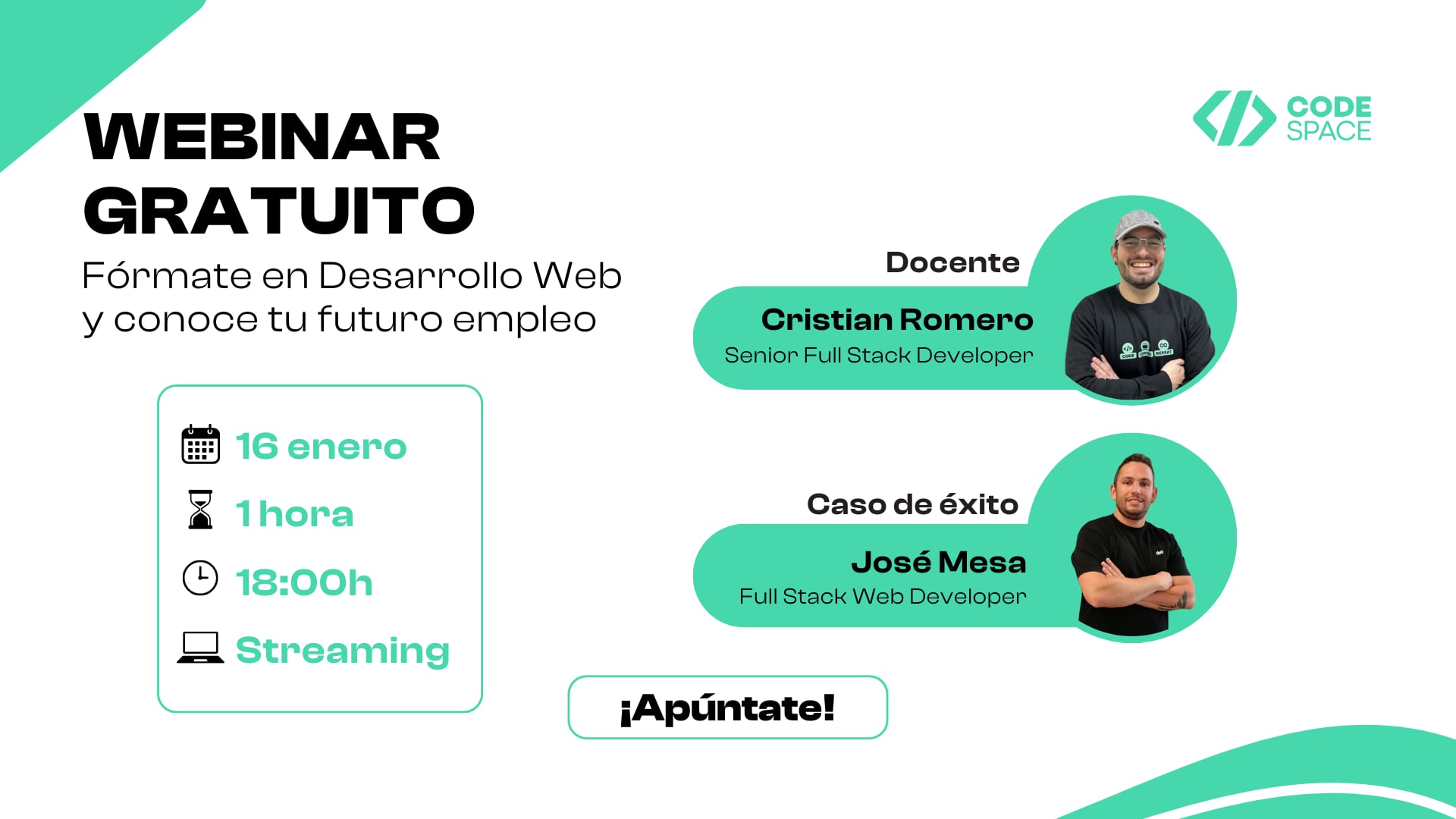WEBINAR: Fórmate en Desarrollo Web y conoce tu futuro empleo