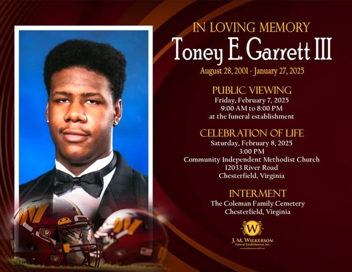 Celebration of Life for Toney E. Garrett III