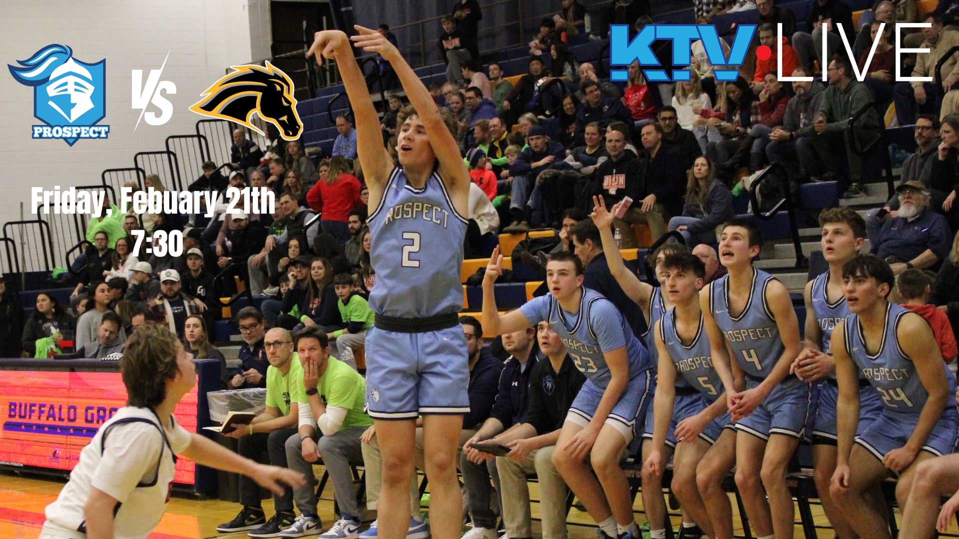 Prospect Boys Basketball Senior Knight Vs. Metea Valley