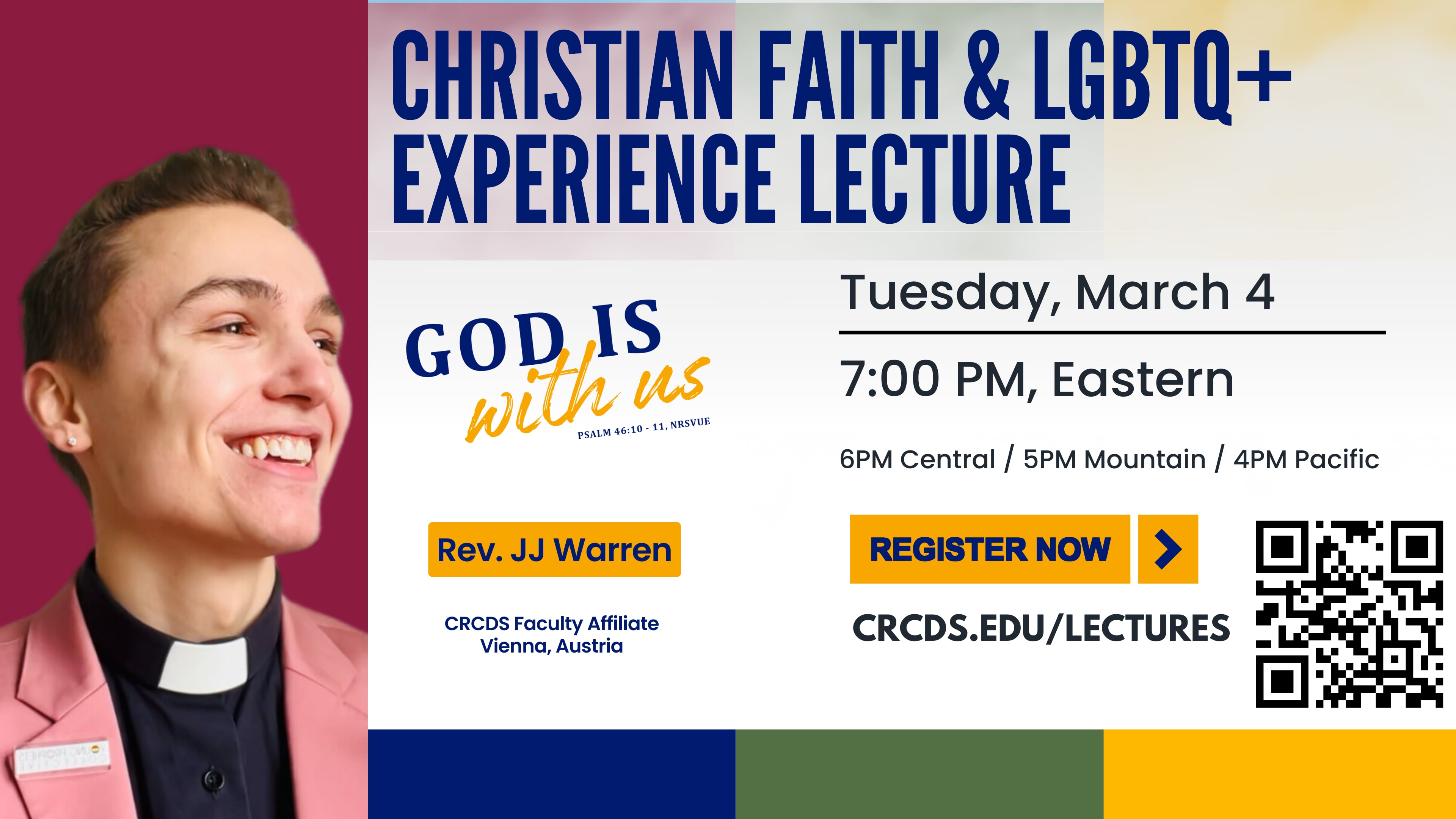 Spring 2025 Lecture Series: Christian Faith and LGBTQ+ Experience Lecture