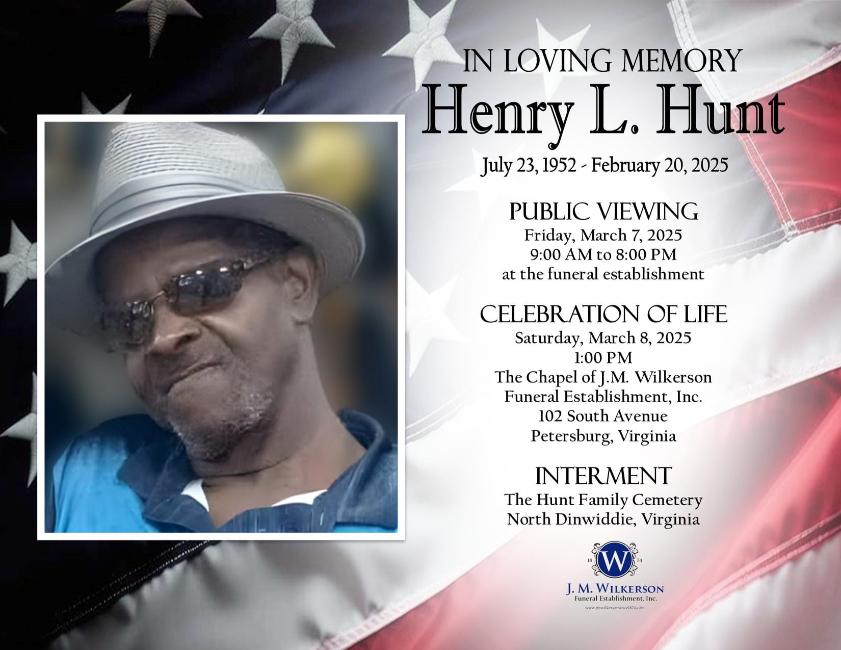 Celebration of Life for Henry L. Hunt
