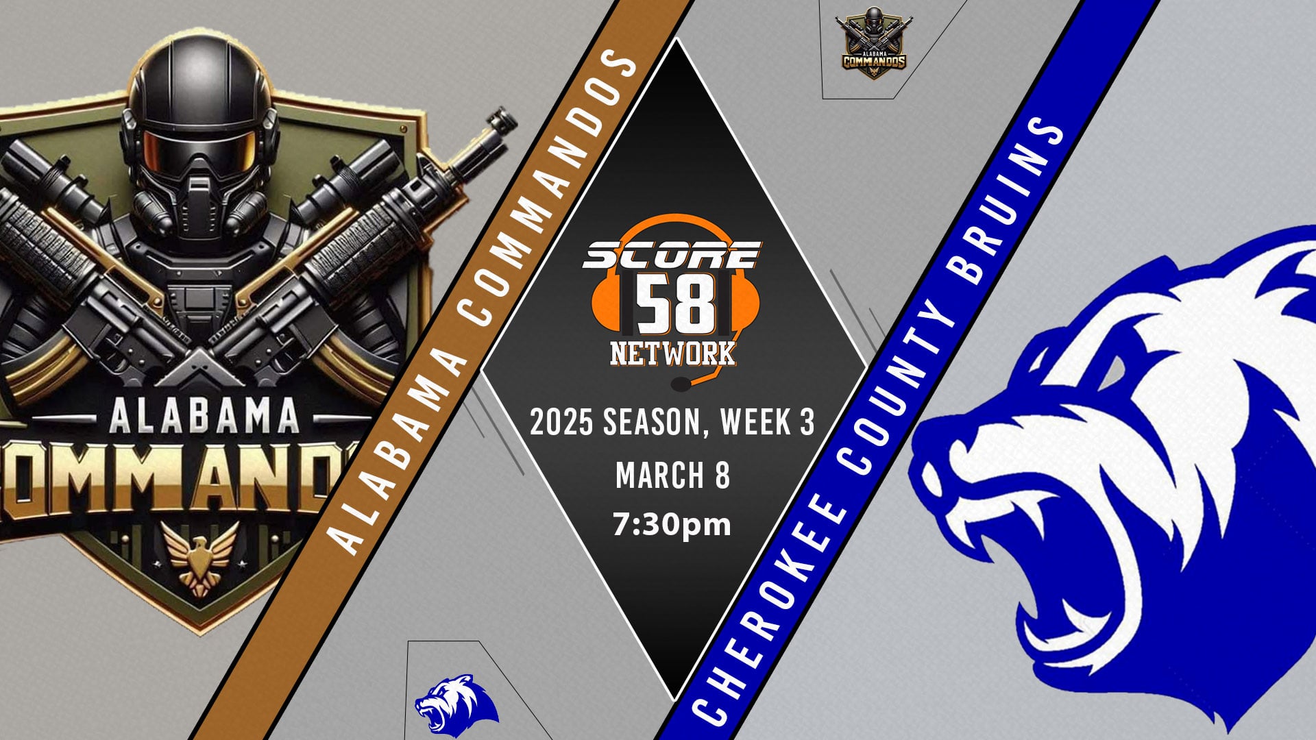 25 COMMANDOS V BRUINS 3/8