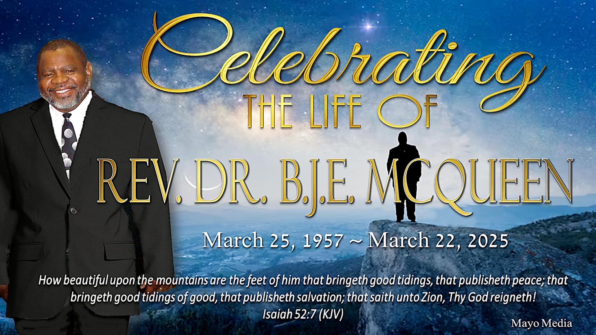 Celebration of Life for Rev. Dr. Burnell Johnie Earl McQueen