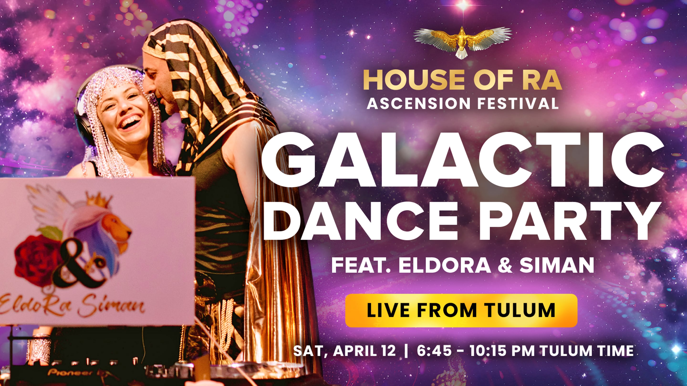 LIVE FROM TULUM - 432 HZ "HOUSE OF RA" GALACTIC DANCE PARTY Feat. ‘The RA Child & Siman-RA ️