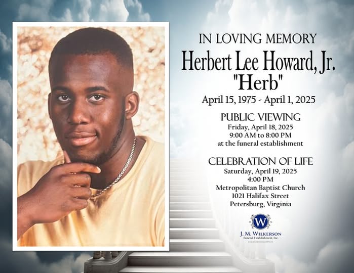 Celebration of Life for Herbert Lee Howard, Jr. "Herb"