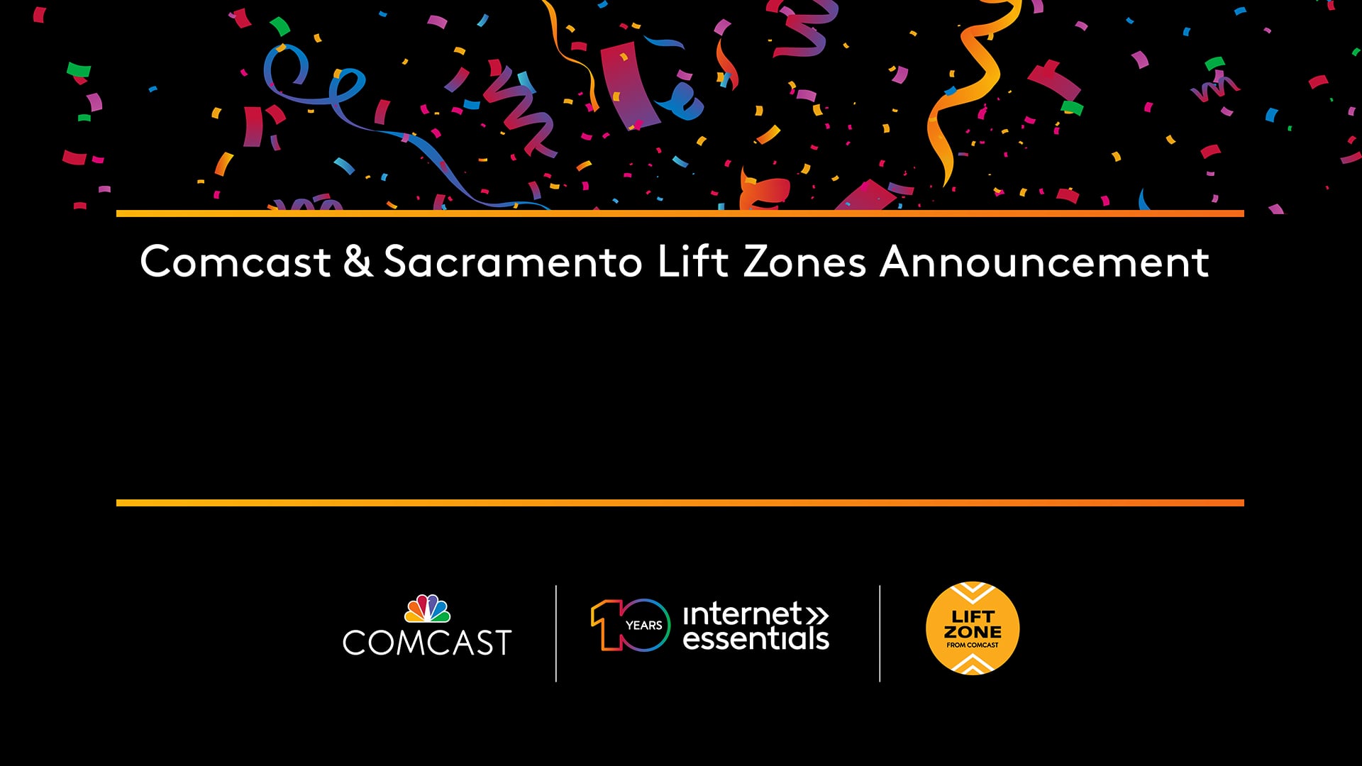 Comcast & Sacramento Lift Zones Announcement