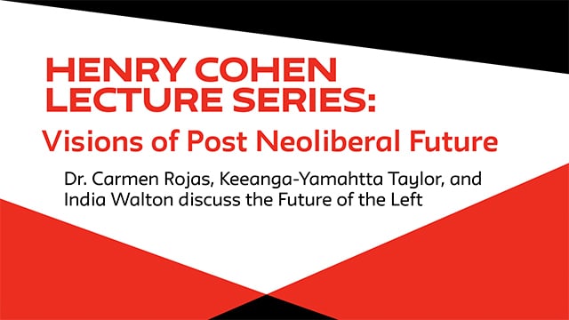 Visions of a Post Neoliberal Future: An Evening with Dr. Carmen Rojas