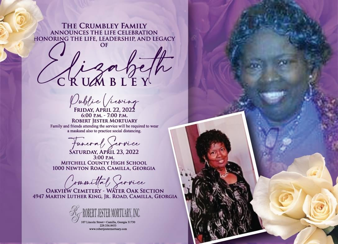 Celebration of Life for Ms. Elizabeth Crumbley