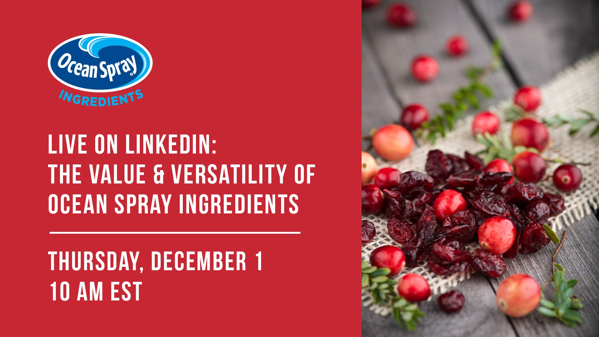 The Value & Versatility of Ocean Spray Ingredients