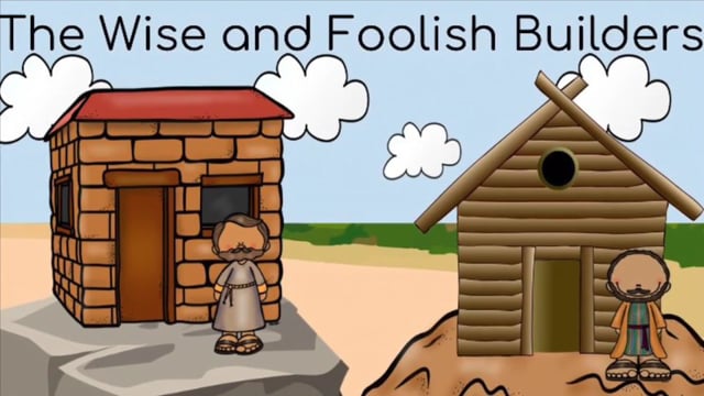 The Wise And Foolish Builders Clipart