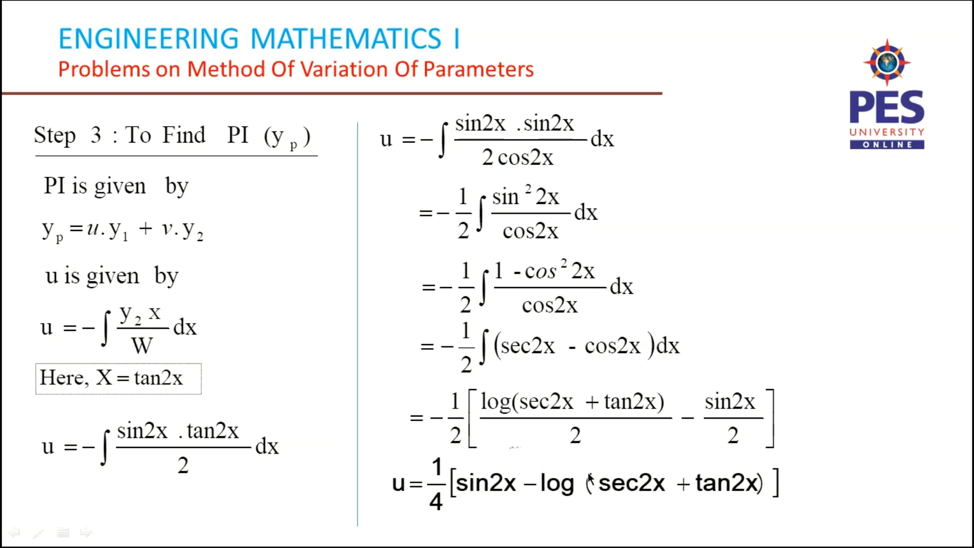 Method of variation of parameters
