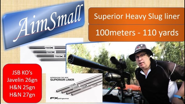 Superior Heavy Slug Liner 100m test - Airgun101