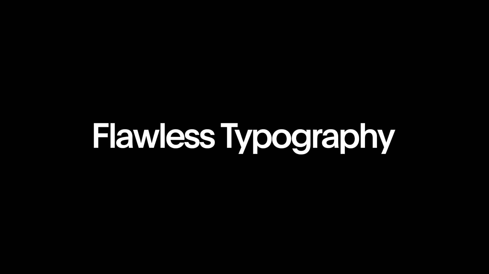 Flawless Typography Course on Vimeo