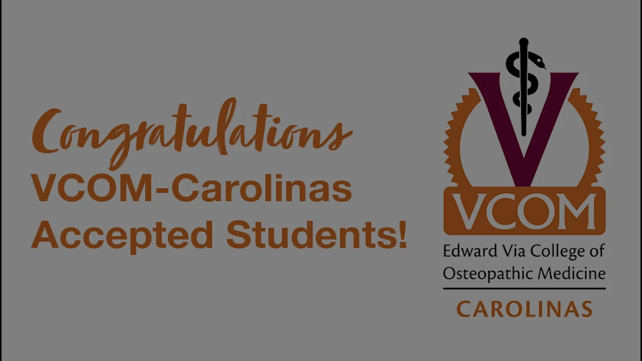 VCOM-Carolinas Welcomes Accepted Students on Vimeo