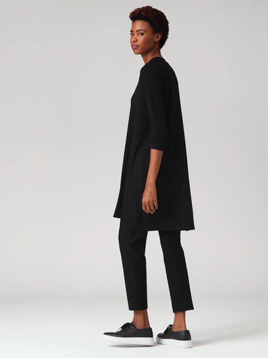 Viscose Jersey Crew Neck Dress | EILEEN FISHER Viscose Jersey Crew Neck Dress | EILEEN FISHER