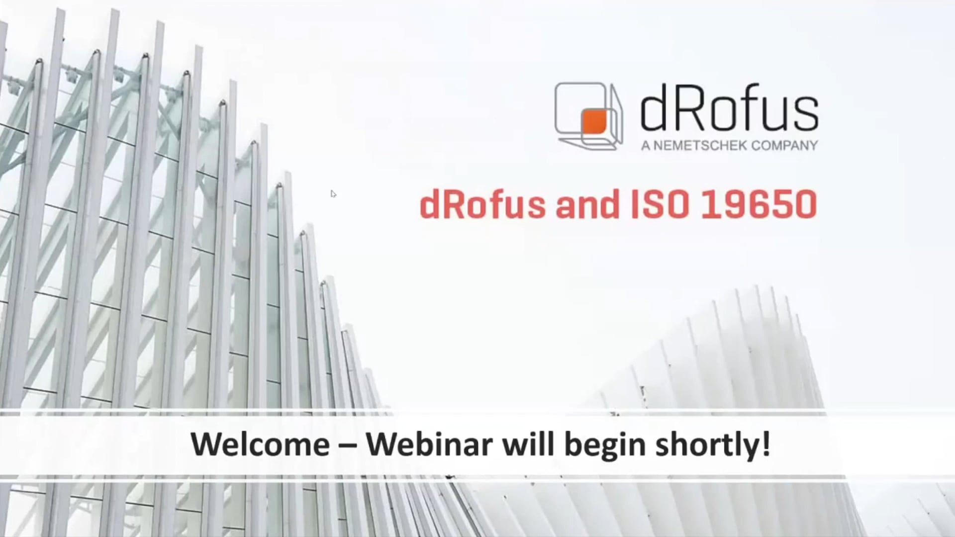 dRofus and ISO19650 Webinar_18 Nov 2020 on Vimeo