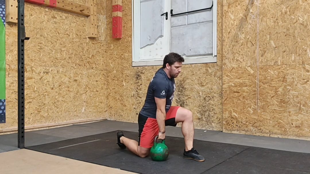 Kneeling KB Dead Clean to Strict Press on Vimeo