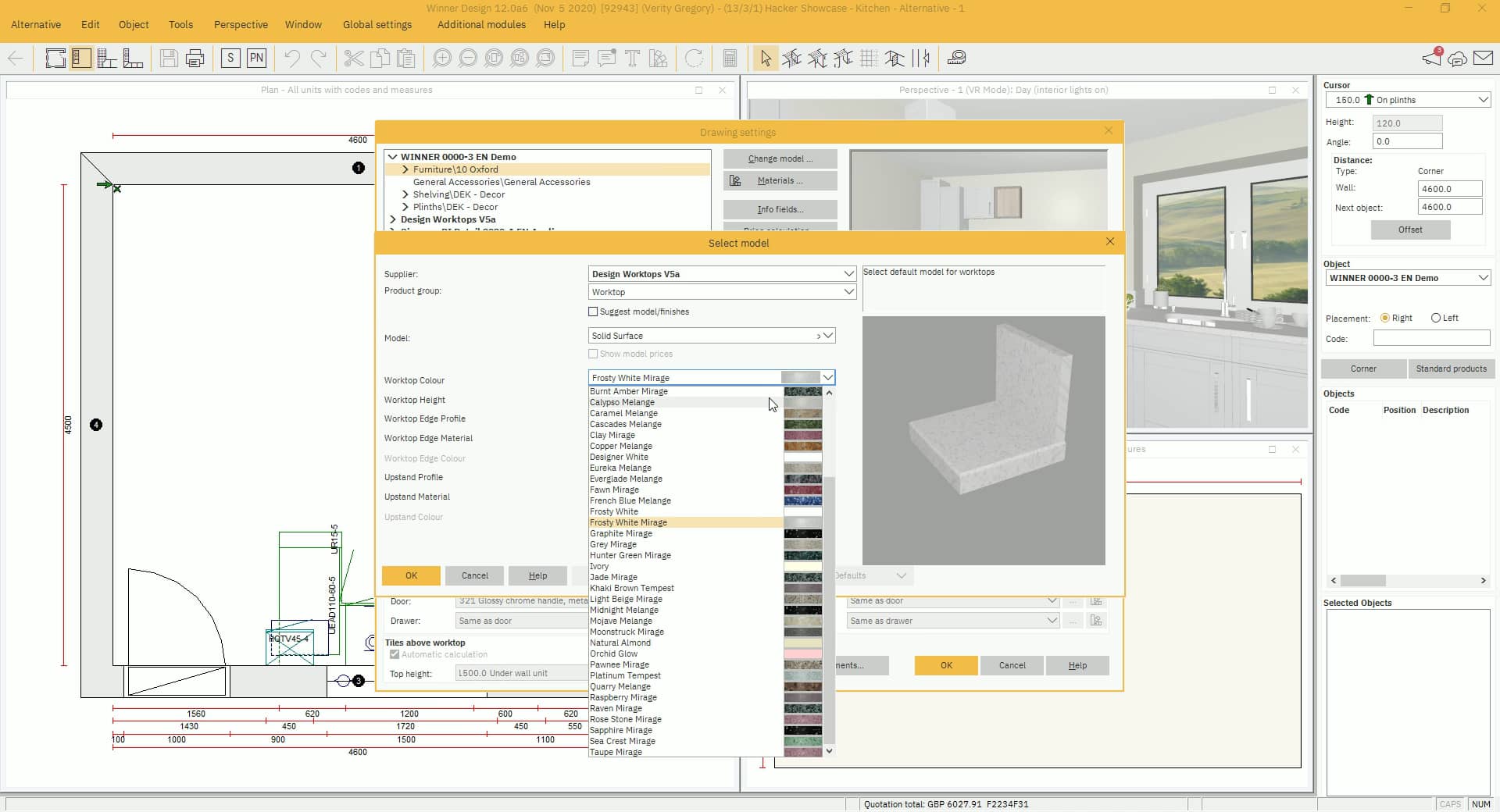 Adding Plinth, Worktop & Upstands To A Design in Winner | Kitchen ...