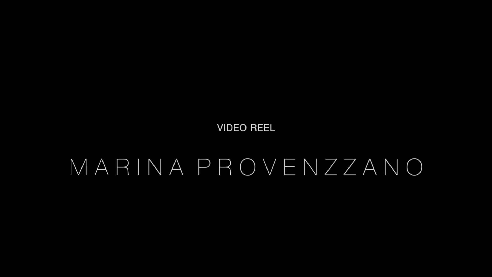Video Reel Marina Provenzzano on Vimeo