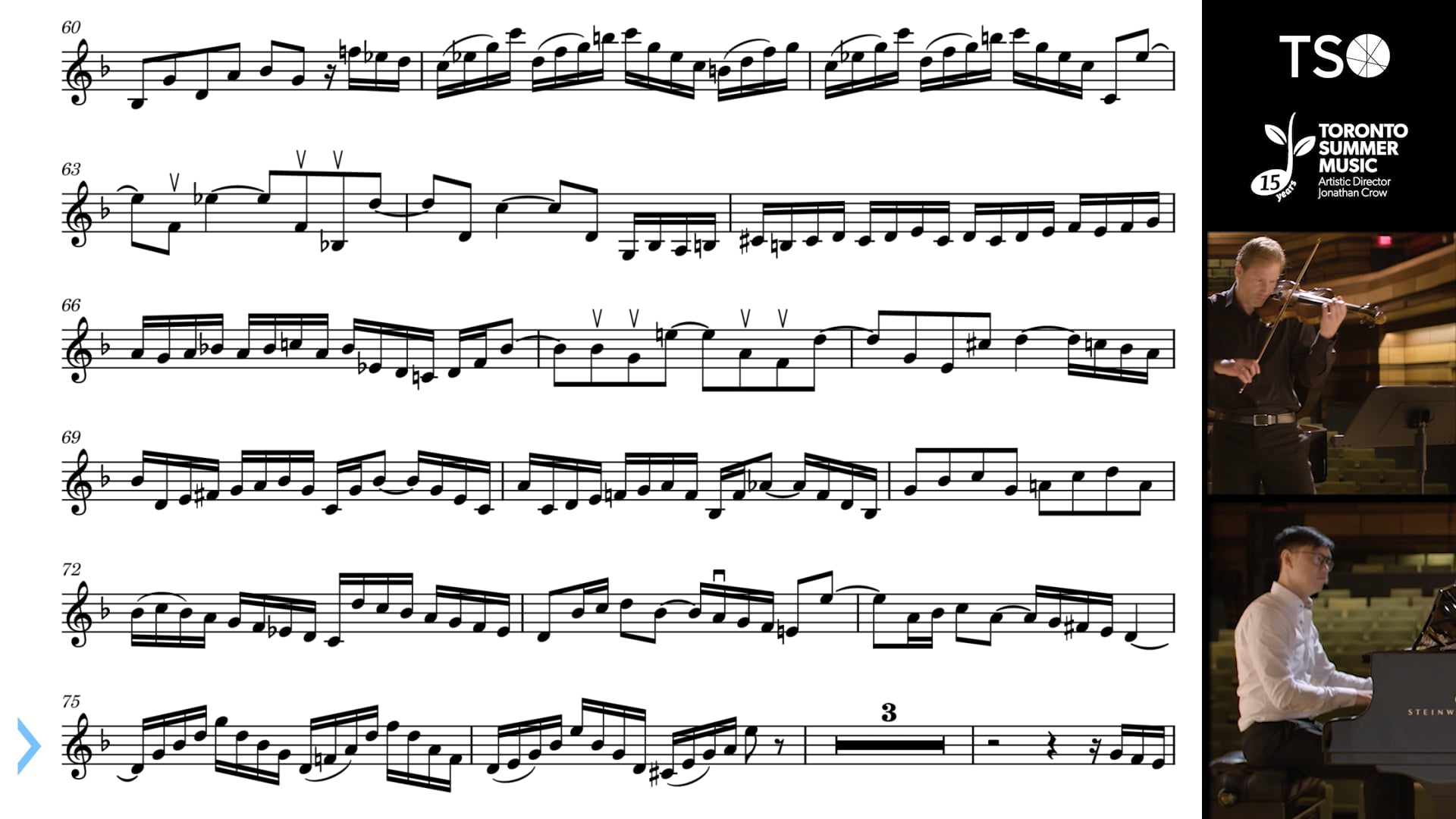 Jonathan Crow plays Violin I with Philip Chiu on Vimeo