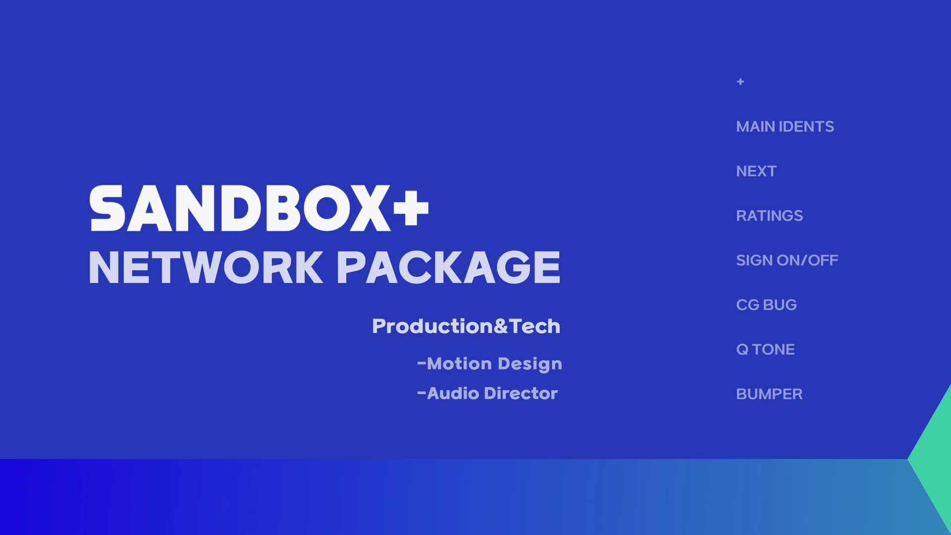 SANDBOXPLUS NETWORK PACKAGE on Vimeo