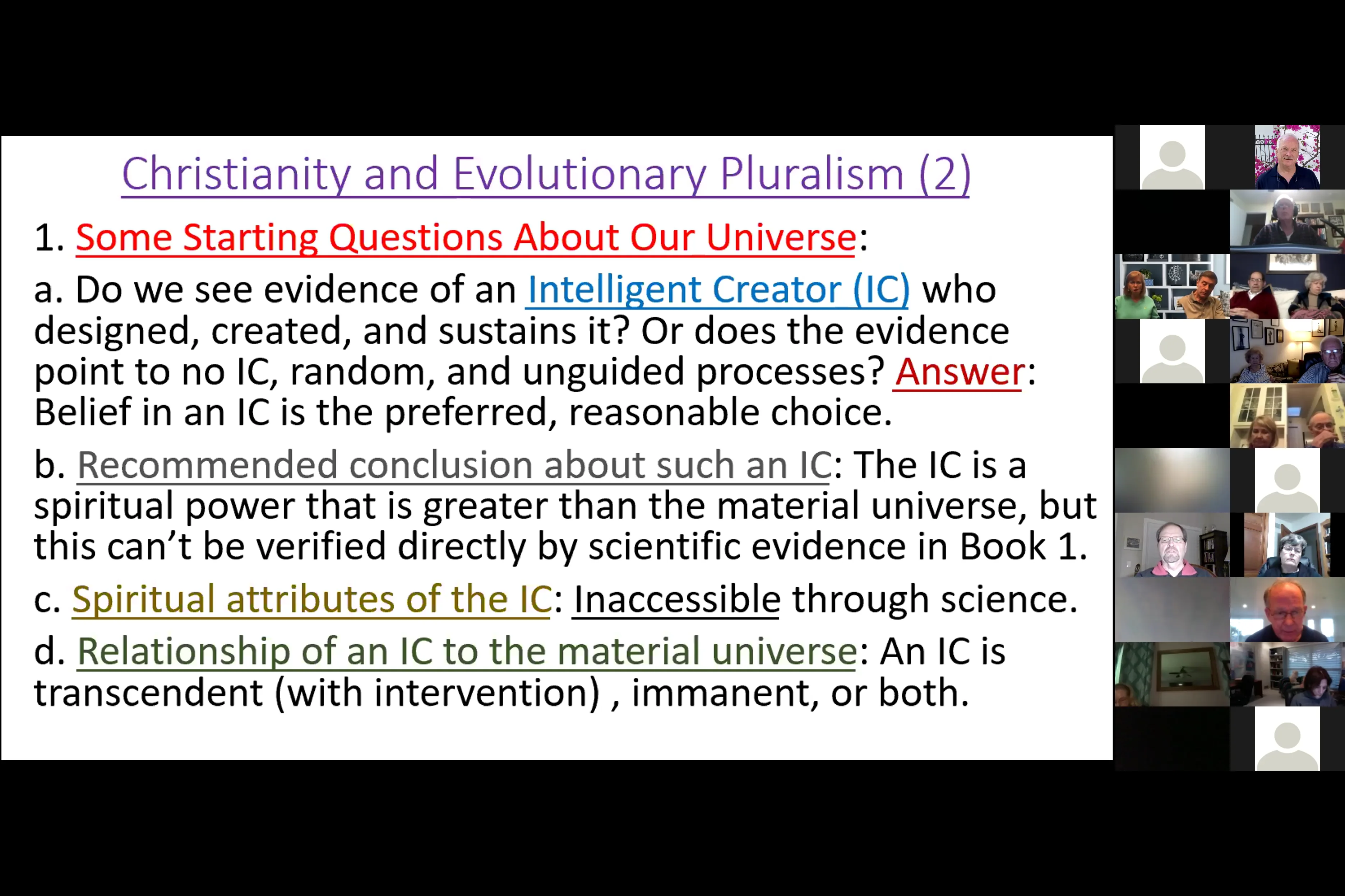 Christianity and Evolutionary Pluralism (Tom McFaul) on Vimeo