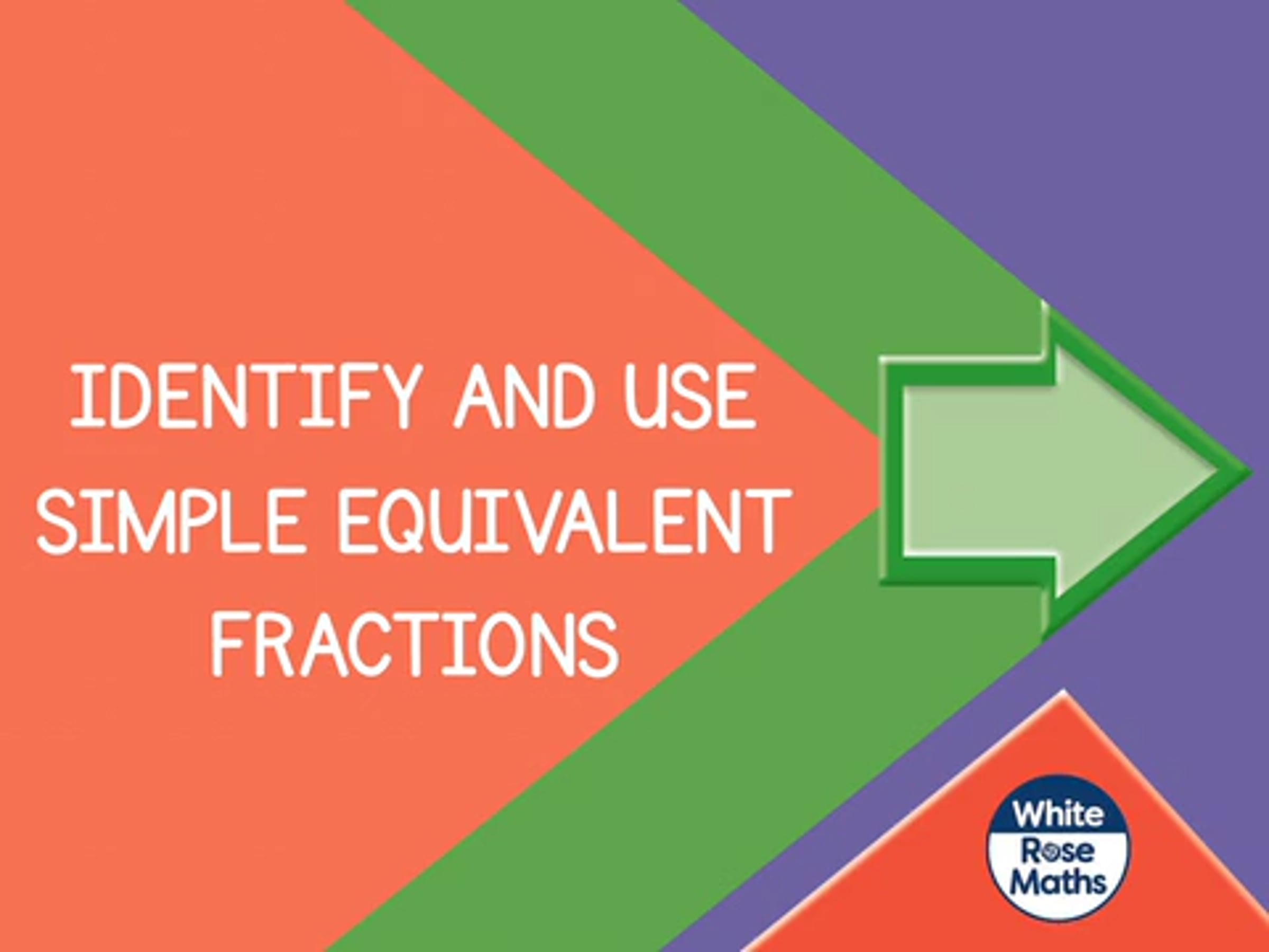 Aut7512 - Identify and use simple equivalent fractions