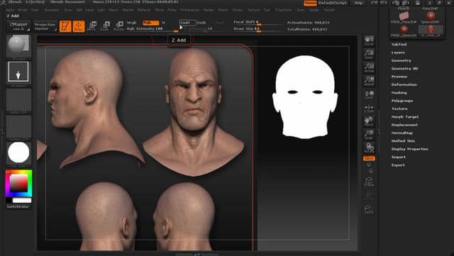 Skin Face for Avatar Second Life on Zbrush on Vimeo