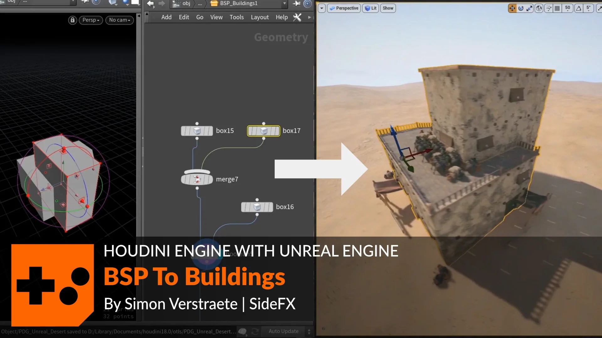 BSP To Building | Houdini Engine for UE4