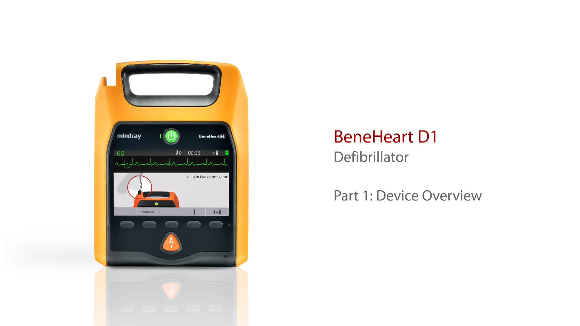Mindray BeneHeart D1 AED User Training - Part 1 - Device Overview on Vimeo