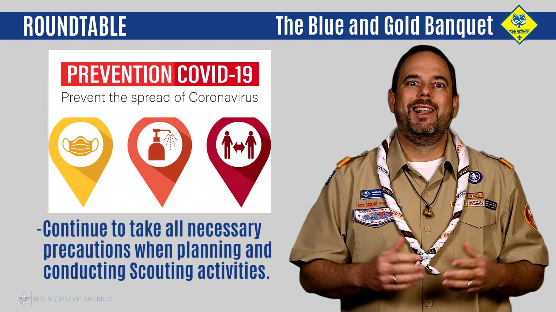 Cub Scouts Roundtable January 2021 Blue and Gold Banquet on Vimeo