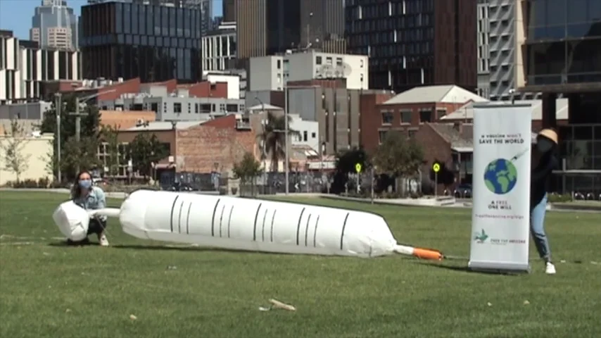 The Giant Inflatable Syringe Launch on Vimeo
