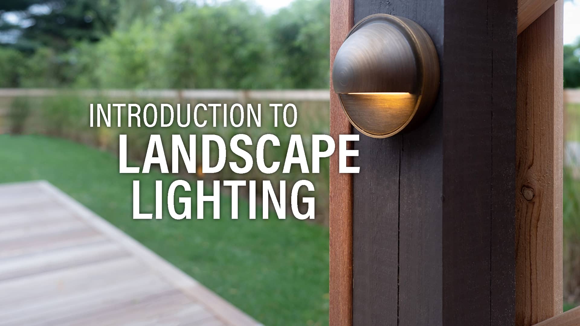 How to Install Landscape Lighting - Easy Step-by-Step DIY Guide on Vimeo