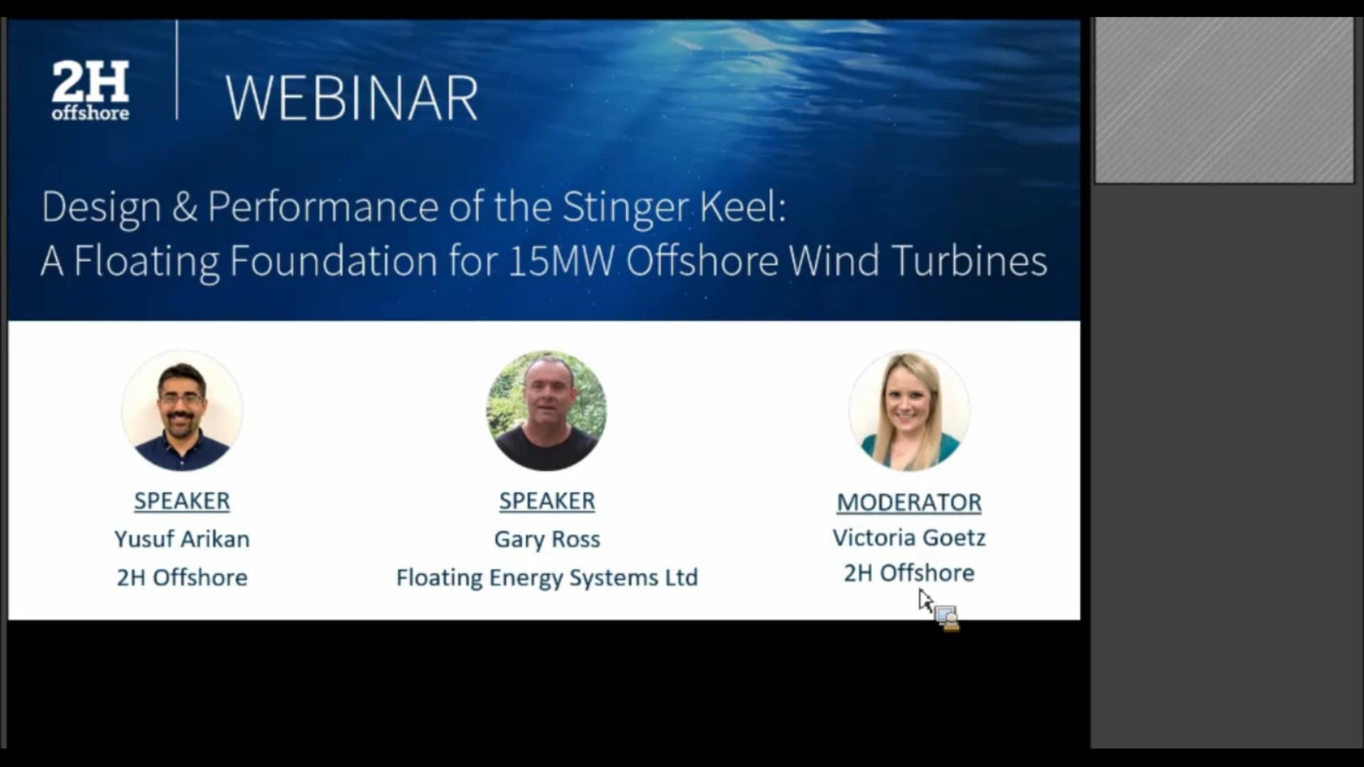 2H Offshore Webinar | Design & Performance of the Stinger Keel - A Floating Foundation for 15MW ...