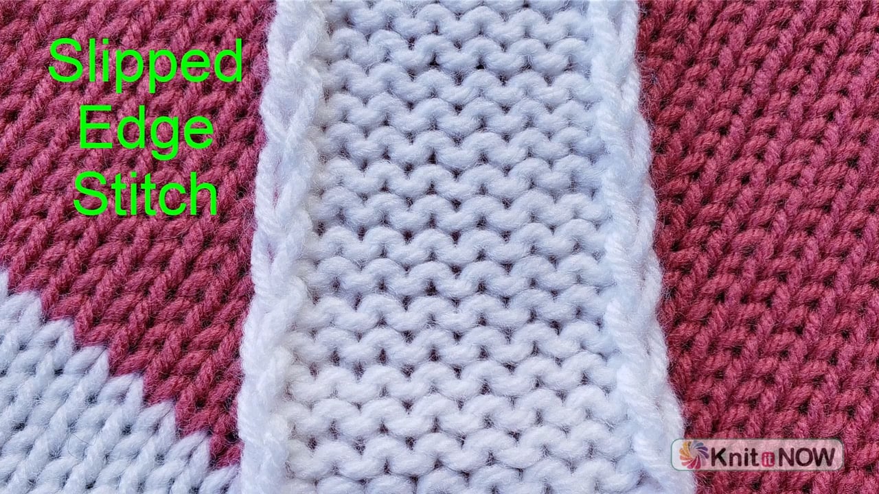 Slipped Chain Edge Finish | Machine Knitting Tutorial