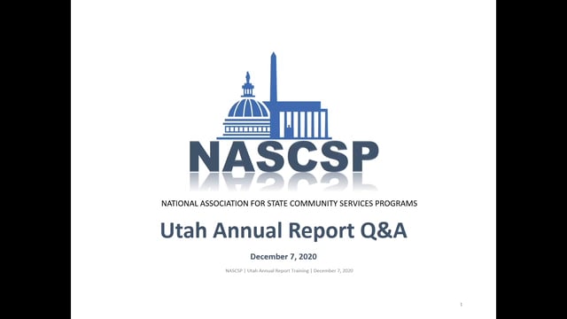 NASCSP - Utah CSBG Annual Report - Frequently Asked Questions and CARES ...