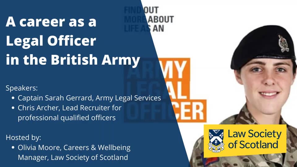 A career as a Legal Officer in the British Army on Vimeo