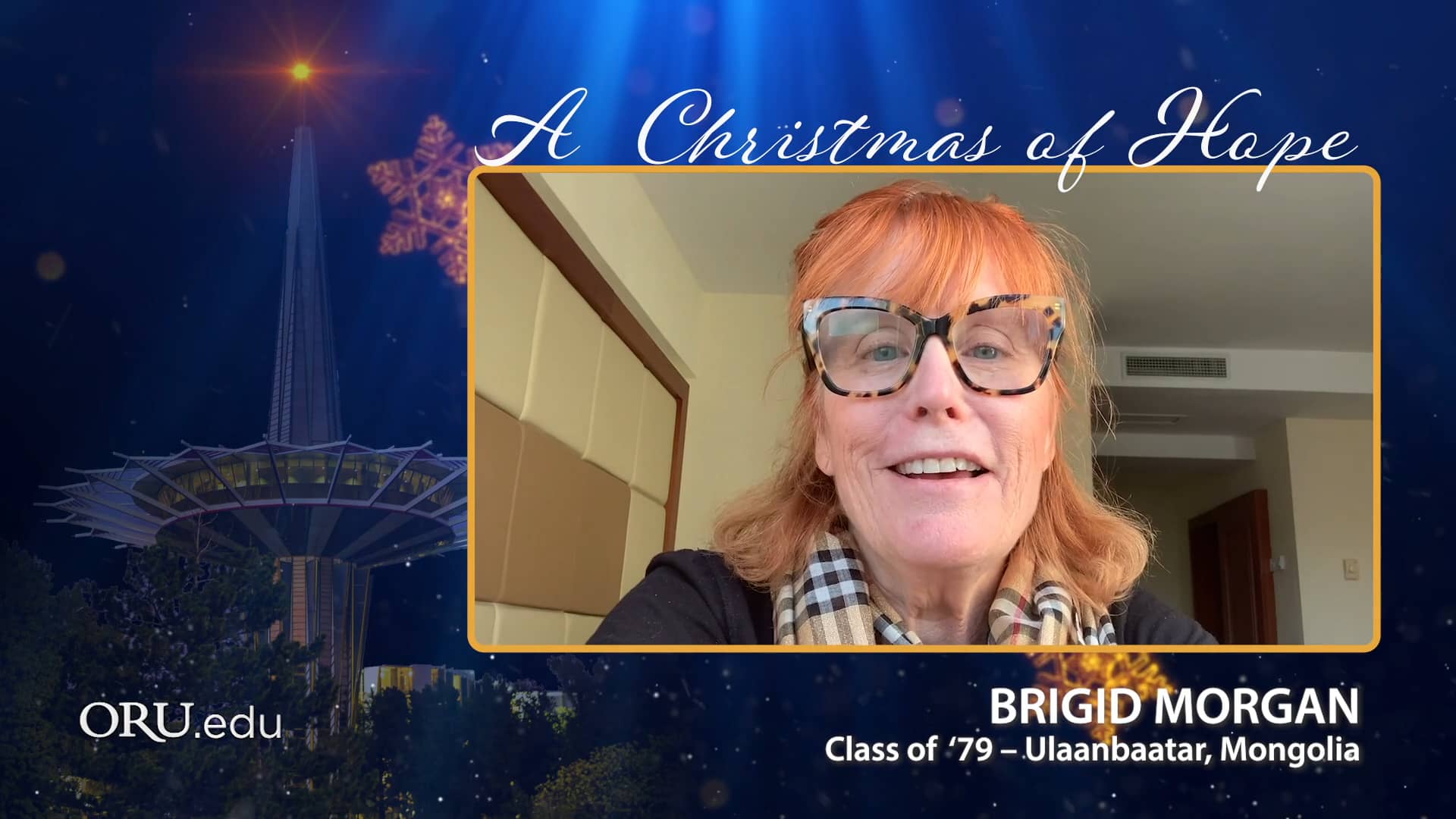 ORU Alumni Brigid Morgan - "A Christmas of Hope" on Vimeo